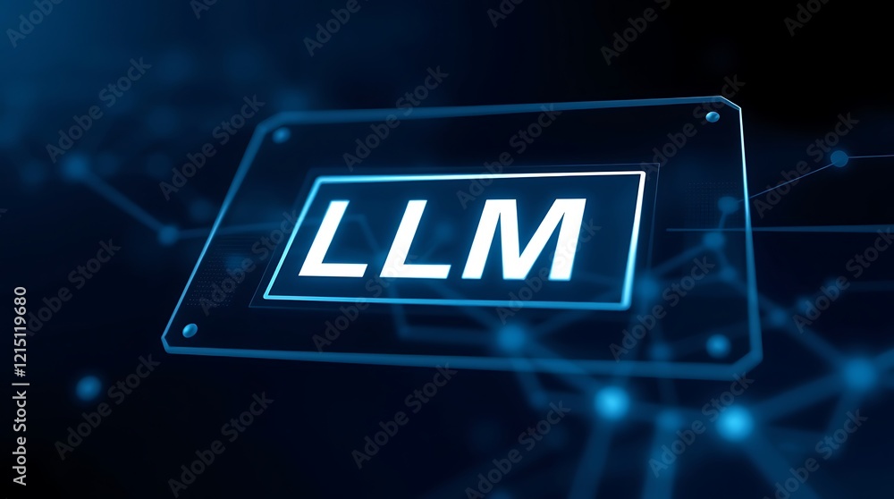 LLM and Generative AI Concept – Large Language Model Icons with Big ...