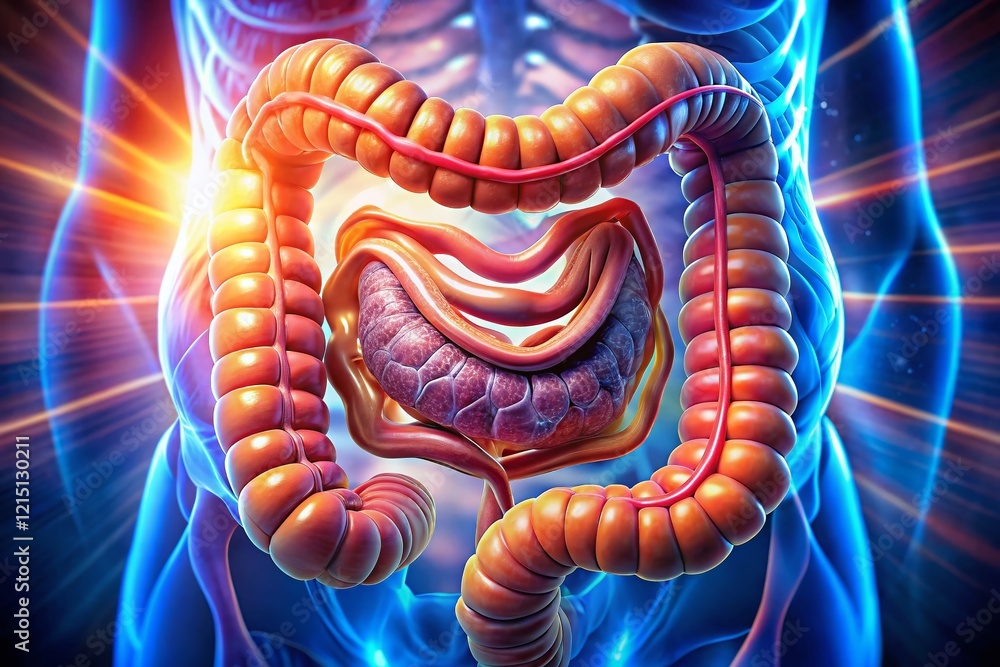 Human Digestive System: Large Intestine Anatomy - Detailed Medical ...