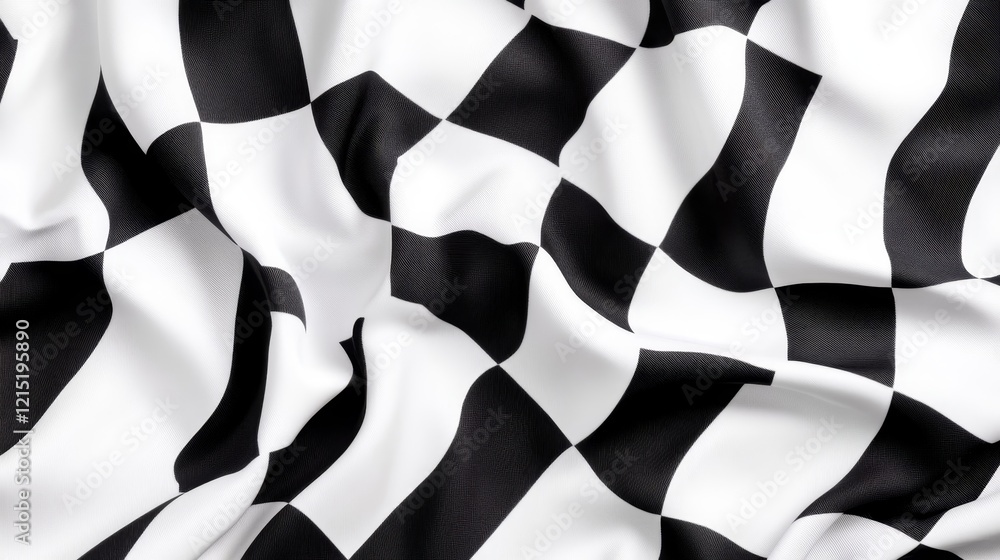 Stock-Illustration „Checkered Flag Fabric Texture - Close-up image of a ...