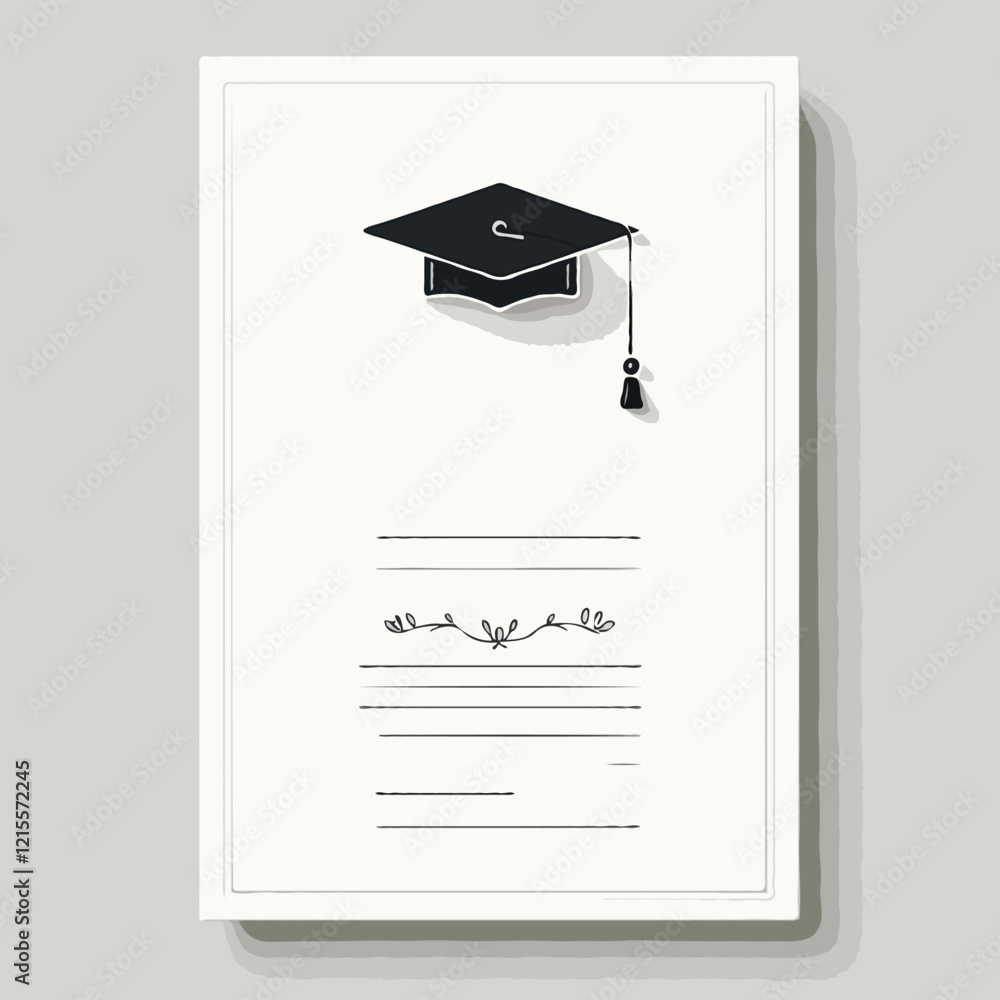 graduate with diploma, certificate of completion template vector ...