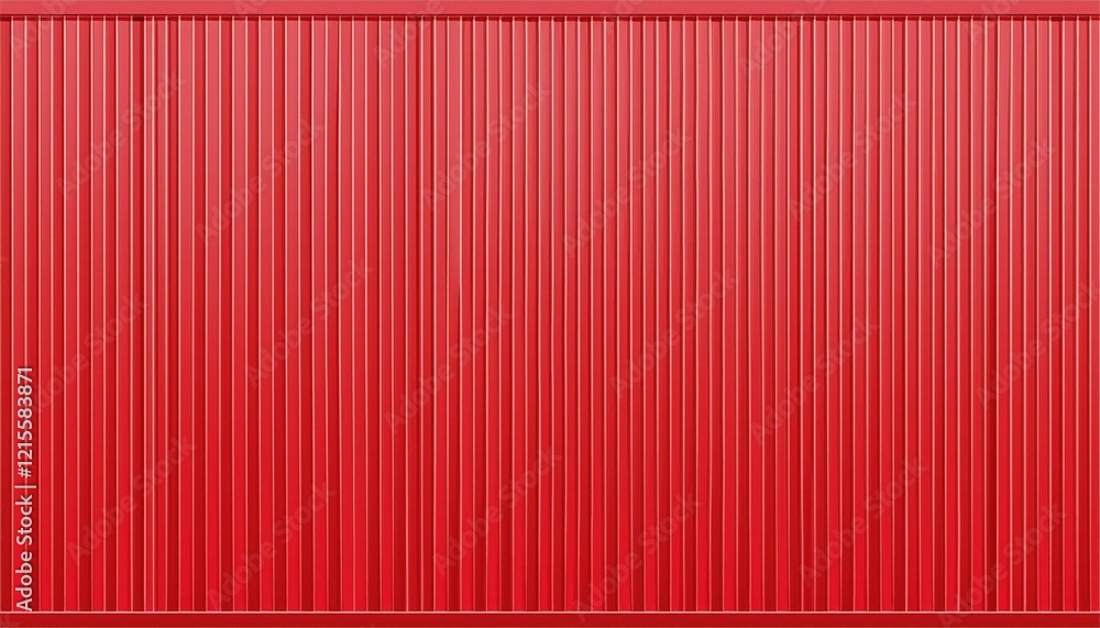 Foto de Stock vector red metal roof siding warehouse metal wall texture ...