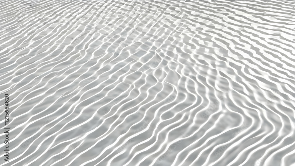 Elegant abstract white water ripple shadows creating a soft ...