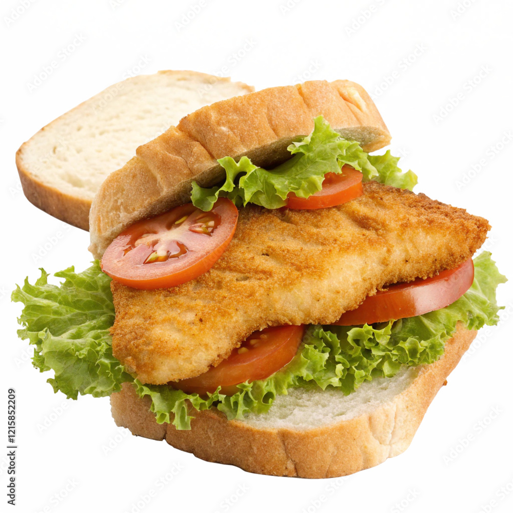 Fish Sandwich on transparent background. Stock Photo | Adobe Stock