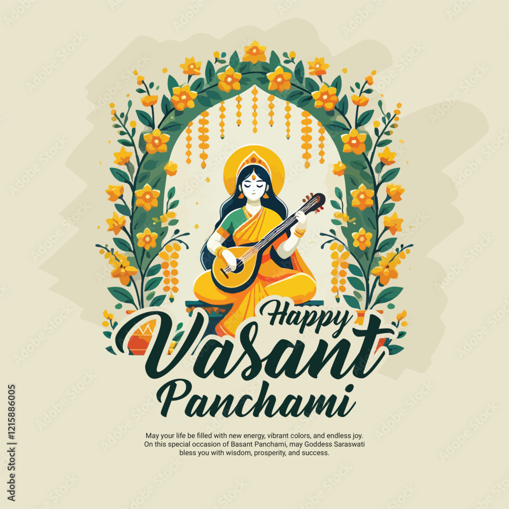 Happy Basant Panchami also known as Vasant Panchami with Saraswati Puja ...