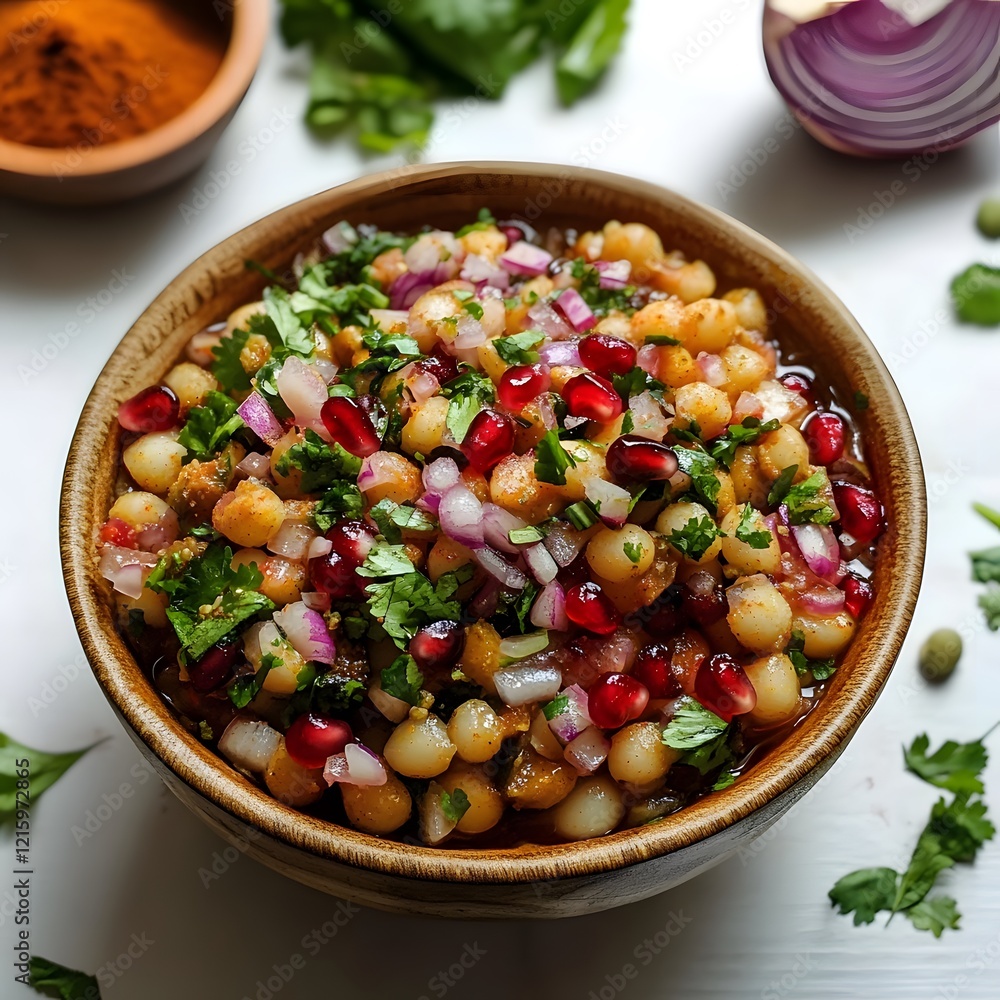 Chaat is a savory snack that originated in India, served as an hors d ...