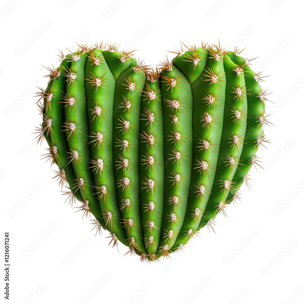 Heart-Shaped Cactus design isolated on white or transparent background ...