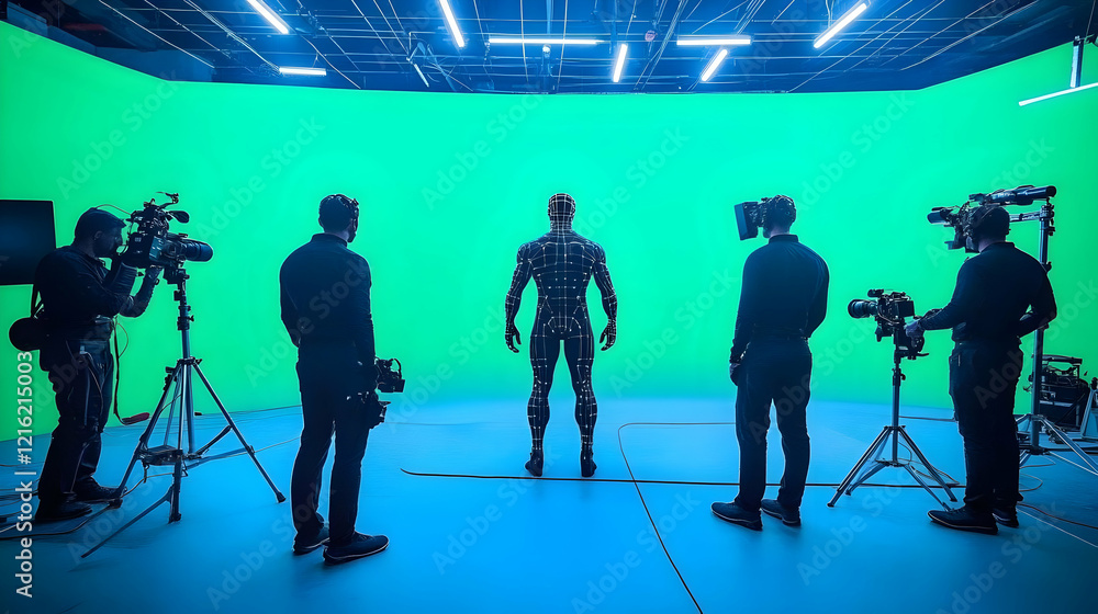 Film Crew Captures Motion Capture Performance in a Green Screen Studio ...