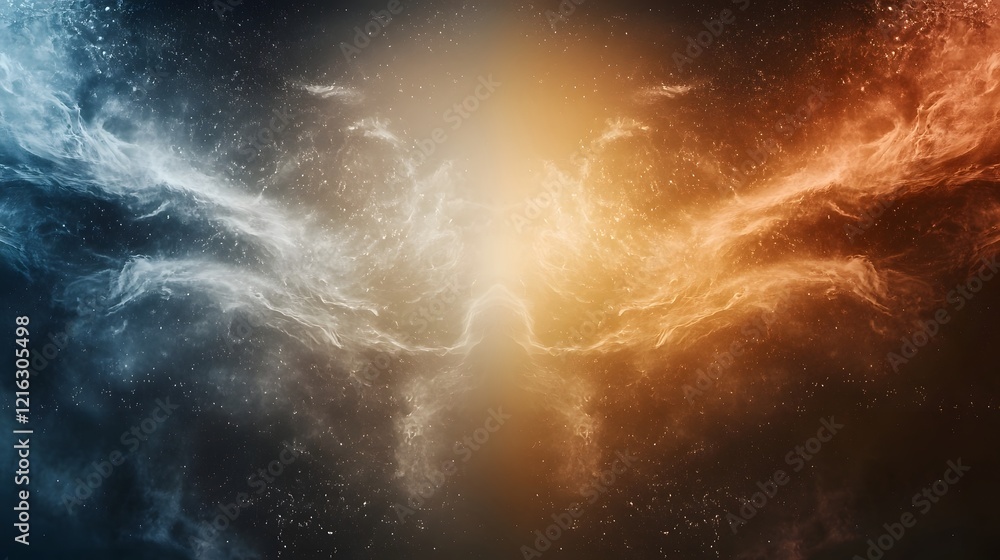 Epic Futuristic Competition Wallpaper Illustrating the Battle of Good ...