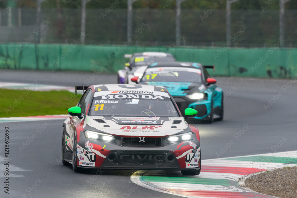 The Monza ACI racing with top supercars speeding around the Monza ...