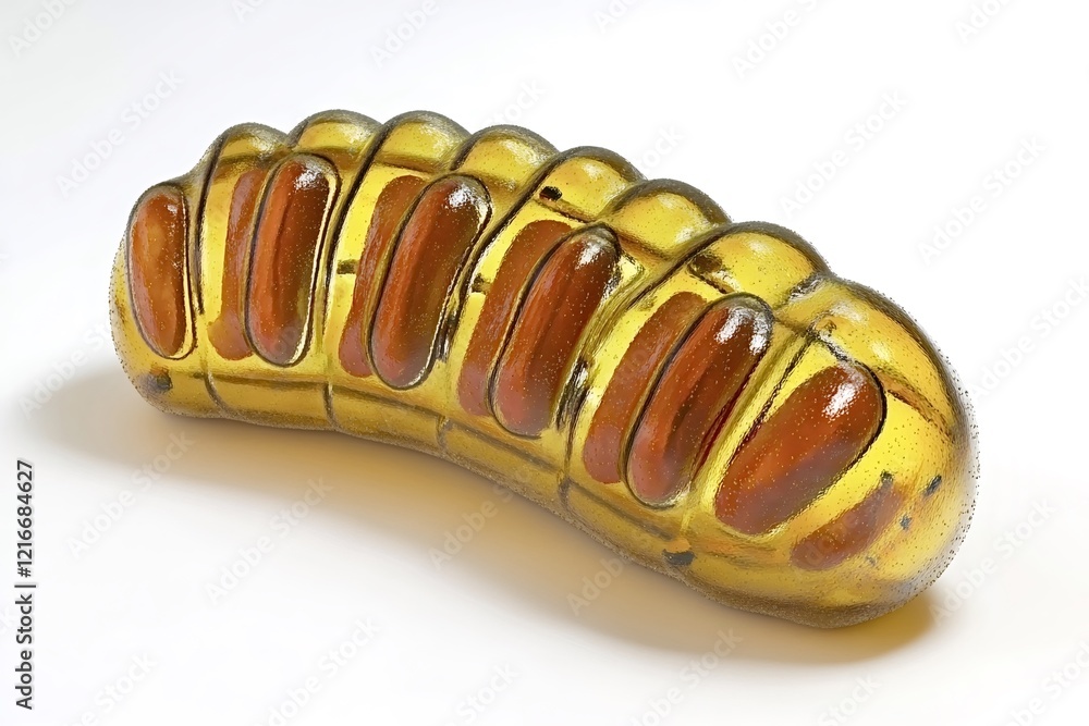 Cristae, the inner folds of the mitochondrion, increasing surface area ...