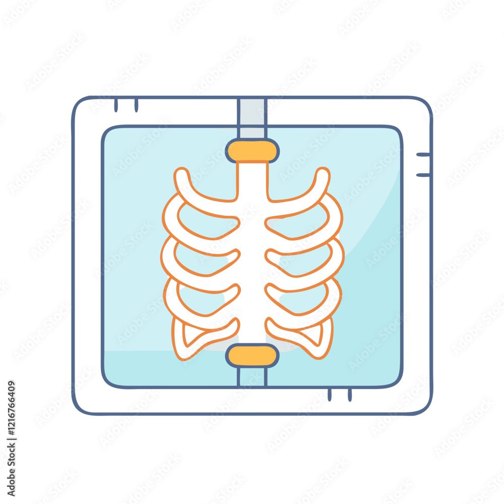 x ray icon, x ray vector illustration-simple illustration of x ray ...