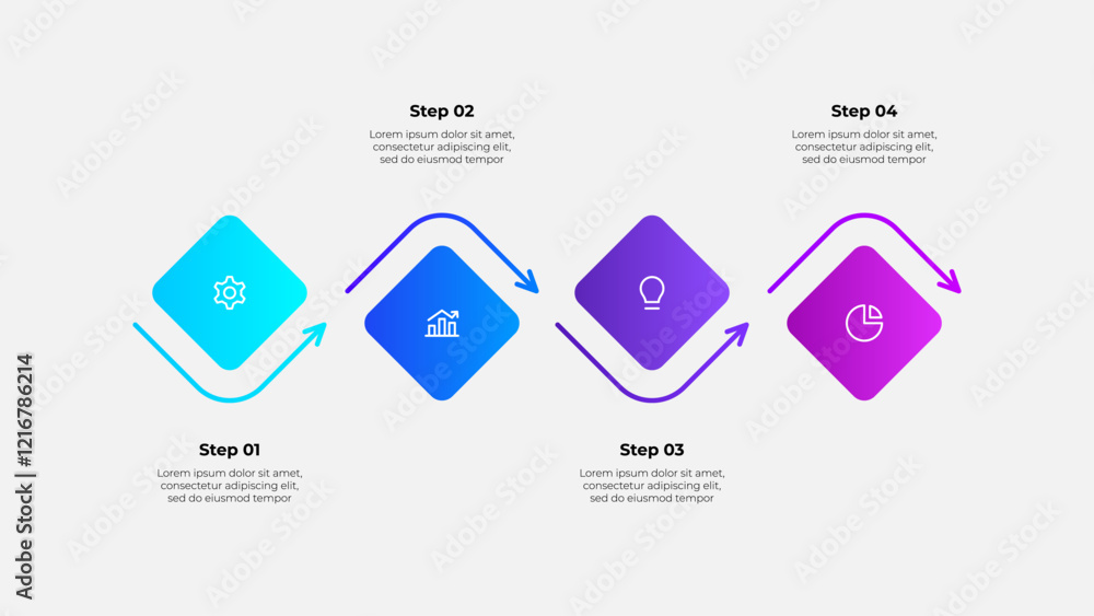 Four infographics hexagons. Template for business presentation. Vector ...