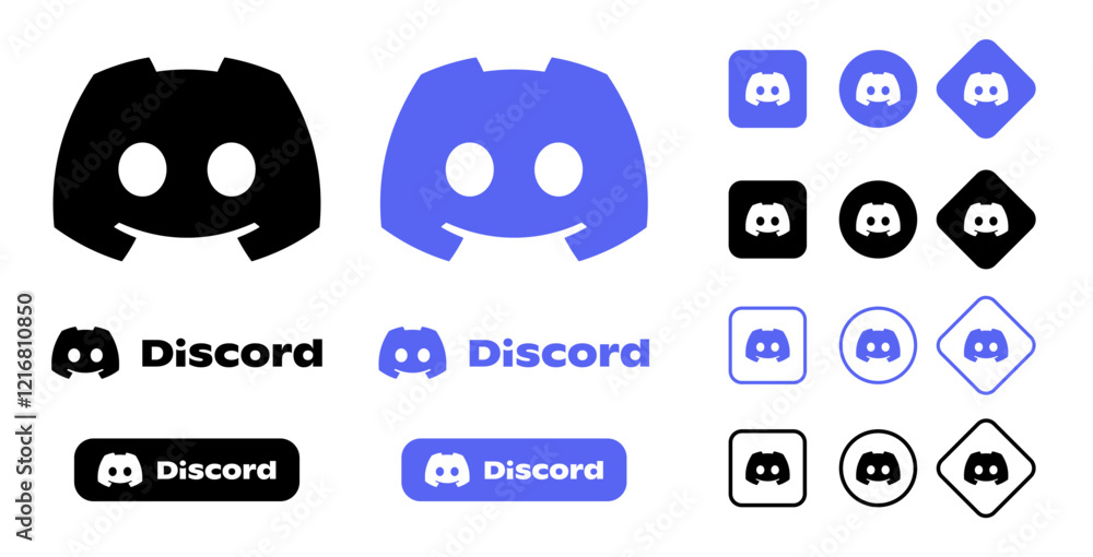 Discord logo and icon social media network icon symbol logotype ...