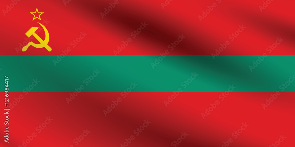 Transnistria flag official colors and proportion digital vector ...