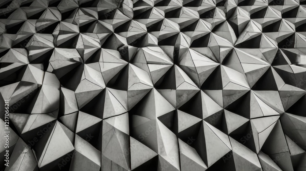 Intricate Geometric Patterns of Monochromatic Facades: A Modern Exploration of Textural Depth ...