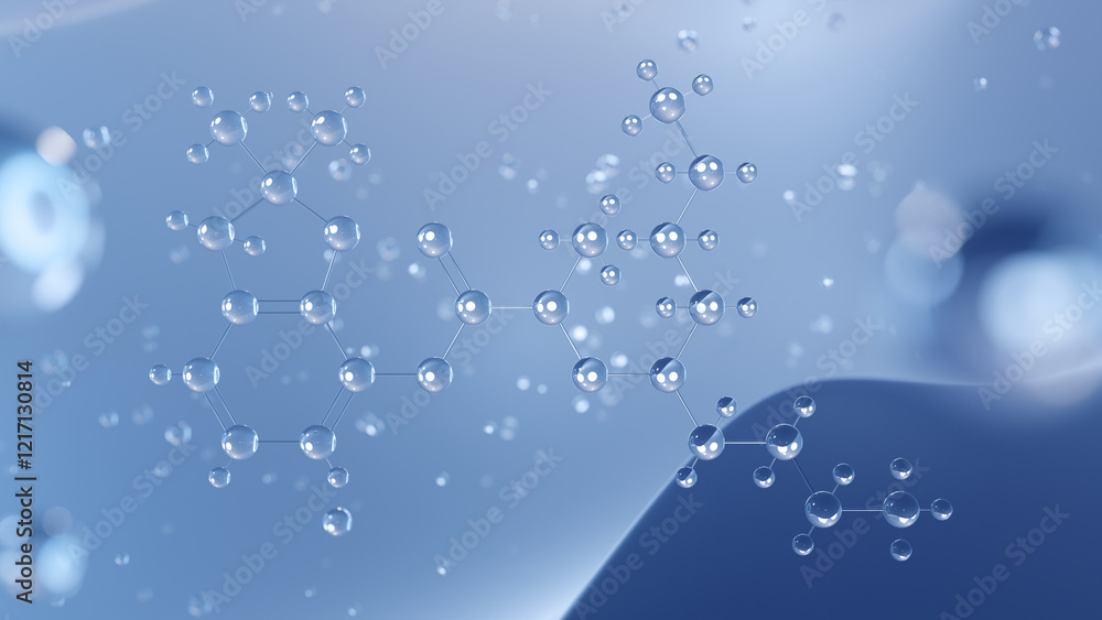 carbosulfan molecular structure, 3d model molecule, insecticide ...