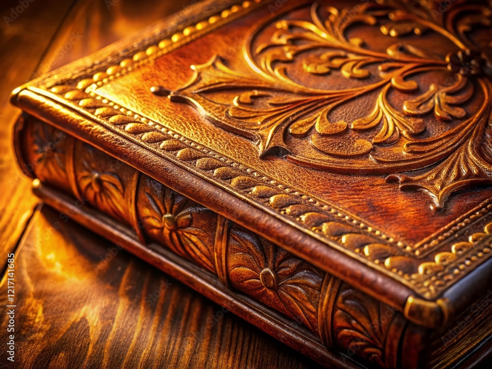 Vintage Leather Book Cover, Aged Texture, Antique Book Binding, Retro ...