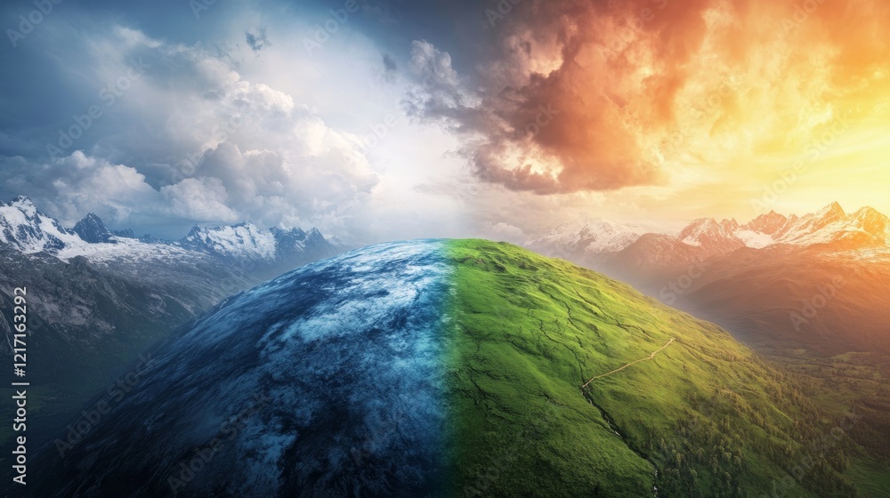 Atmospheric water cycle completing its continuous cycle from ...