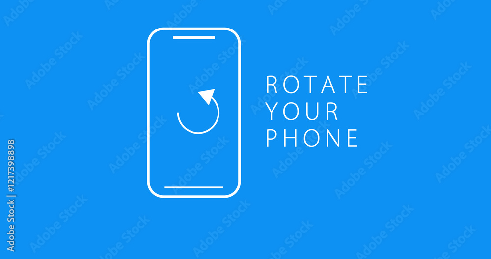 Please rotate your mobile from horizontal to vertical and vice-versa. overlay of phone rotate ...