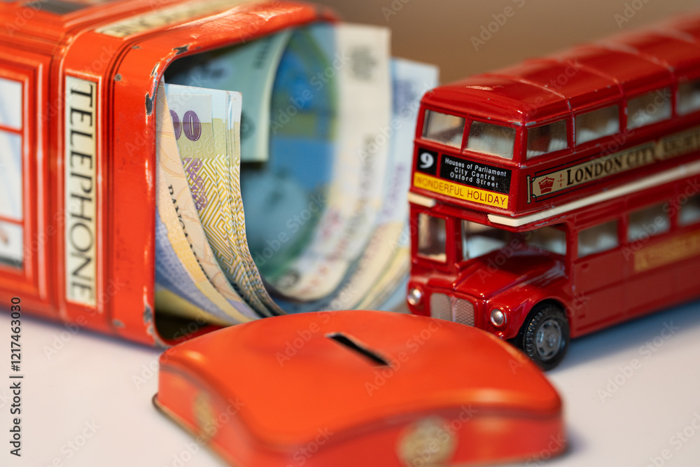Bucharest Romania 24 January 2025. Editorial travel concept, London bus ...