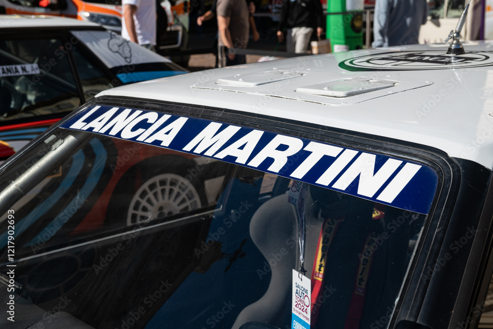 Martini brand sponsor historic for lancia delta integrale icon in the ...