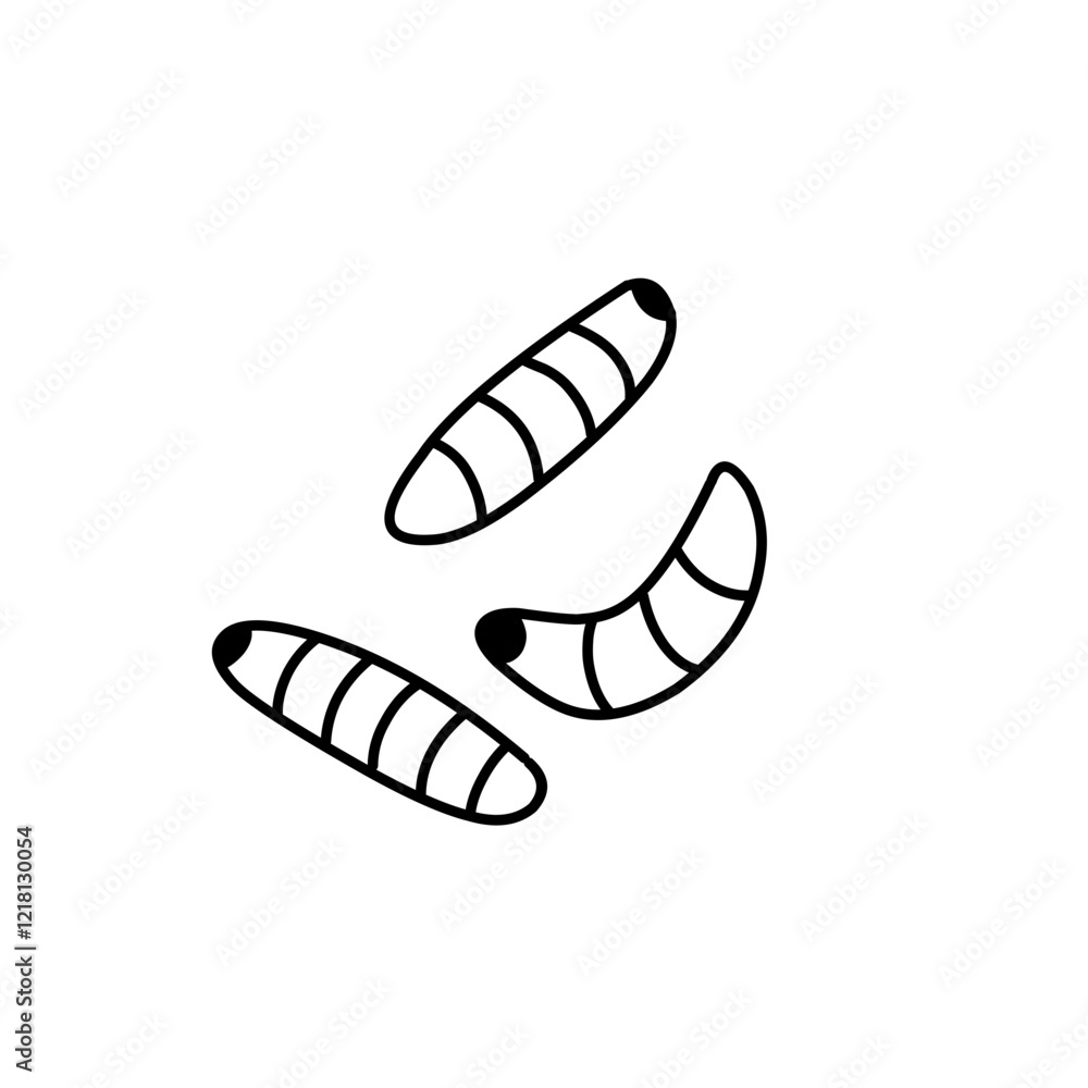 maggot icon Stock Vector | Adobe Stock
