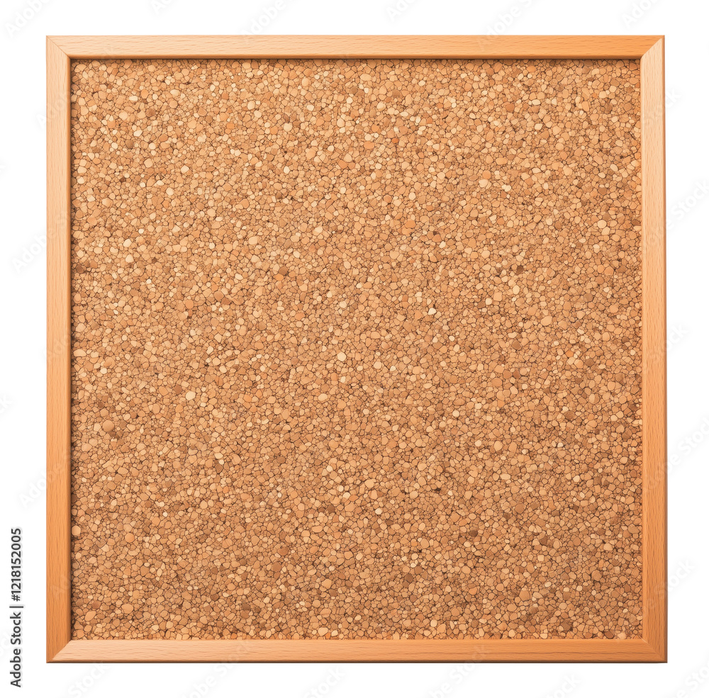 Empty square bulletin board isolated on transparent background Stock ...