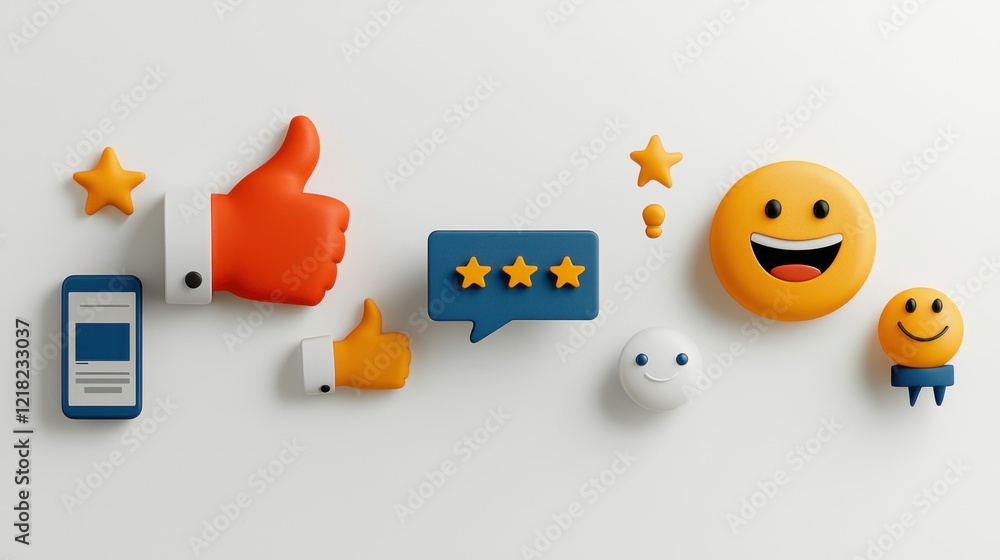 Enhancing customer satisfaction with six thumbs up feedback icons for ...