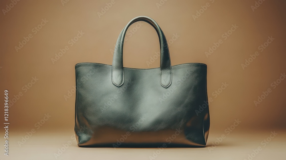 Elegant hand bag mockup showcasing a raw style without any logos or ...