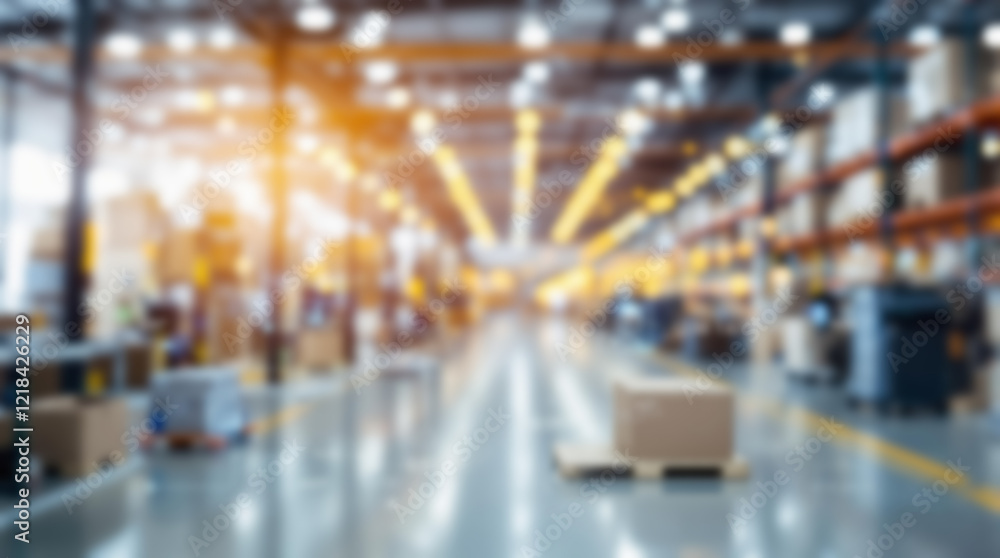 warehouse management workspace with automated technology and digital ...