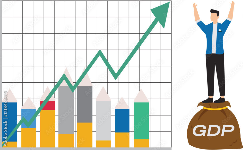 GDP Gross domestic product, value of goods and service produced by a ...