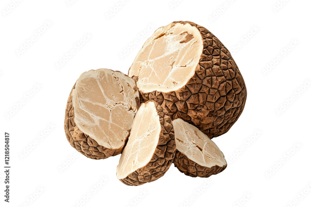 Fresh Desert truffles Terfezia and Tirmania species isolated on white ...