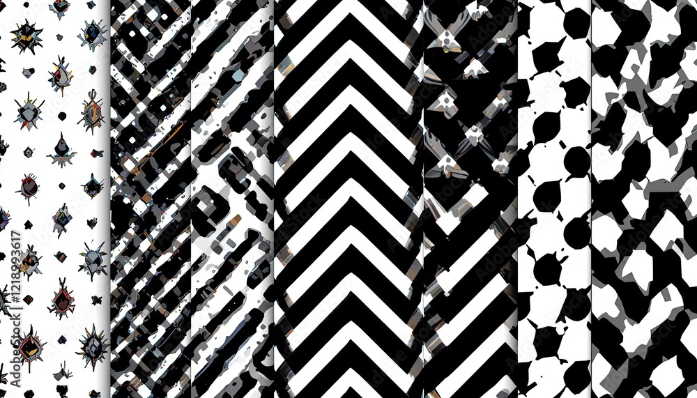 Black-and-White Patterns for Timeless and Versatile Backgrounds in Both ...