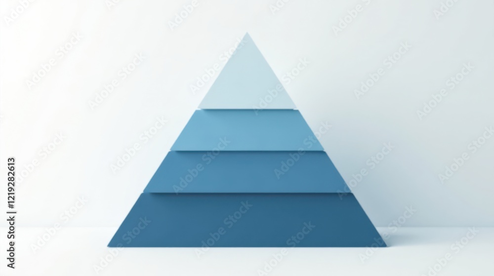 Abstract Layered Pyramid Structure A Visual Representation of Hierarchy ...