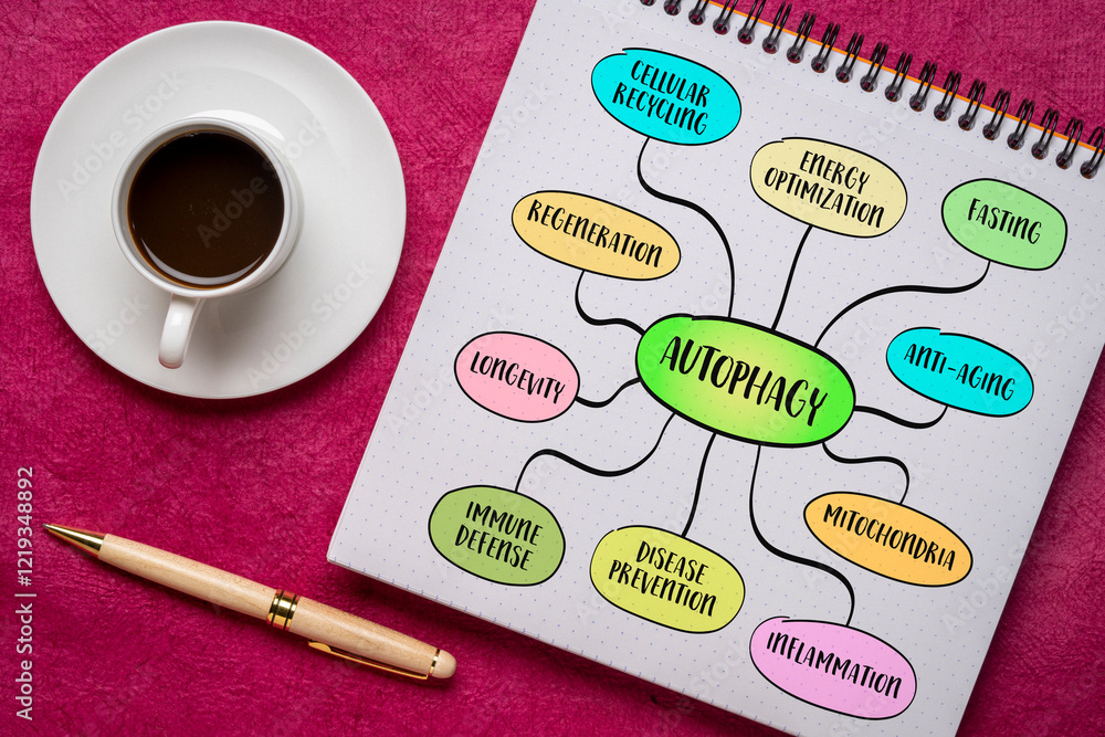 Autophagy, a cellular process where the body removes damaged or ...