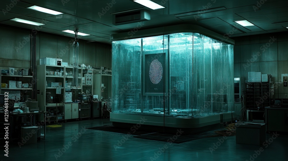 Secure lab's flooded containment unit, research ongoing Stock Photo ...