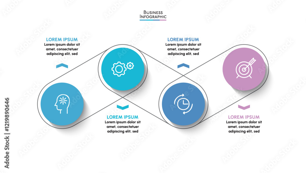 Business data visualization. timeline infographic icons designed for ...