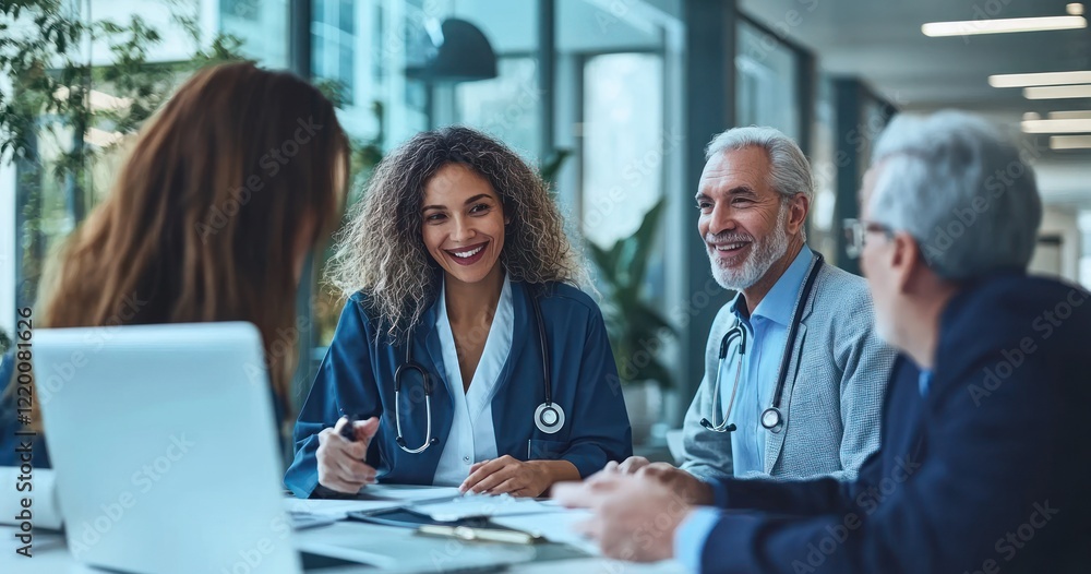 Medical Team Discussion Technology Health Video Call Surgery Patient ...