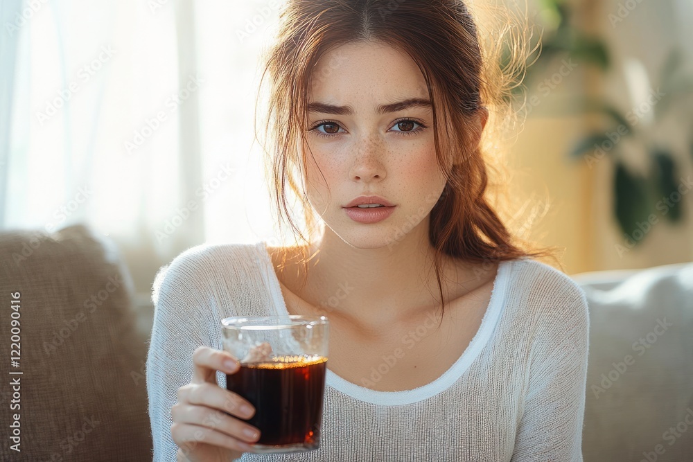 Acid Reflux Disease Young Asian Woman Stomach Pain Heartburn Symptoms Digestive Issues ...