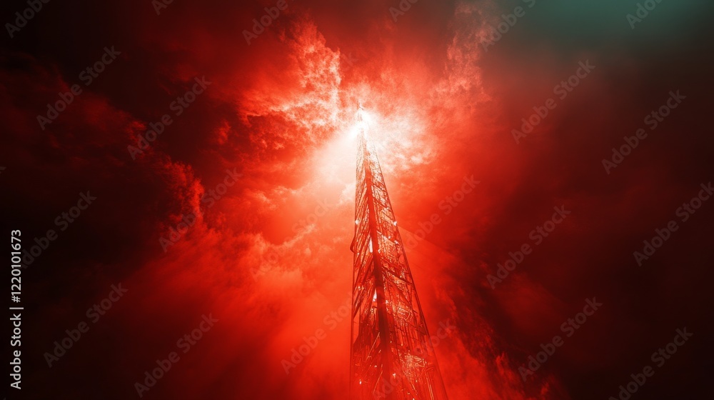 7.Mobile tower installation. Cell site and Telecom Base Station. 5G ...