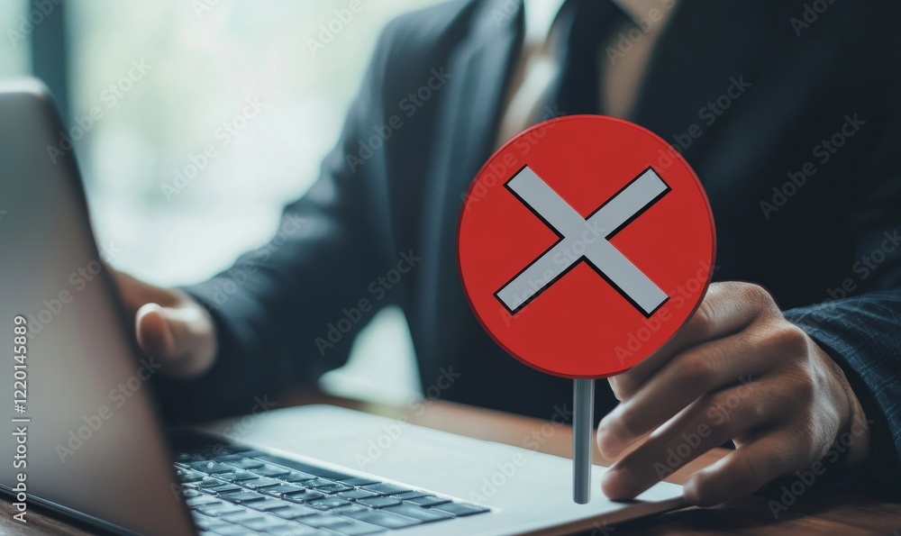 Stock-Foto „An image symbolizing the restriction or prohibition of ...