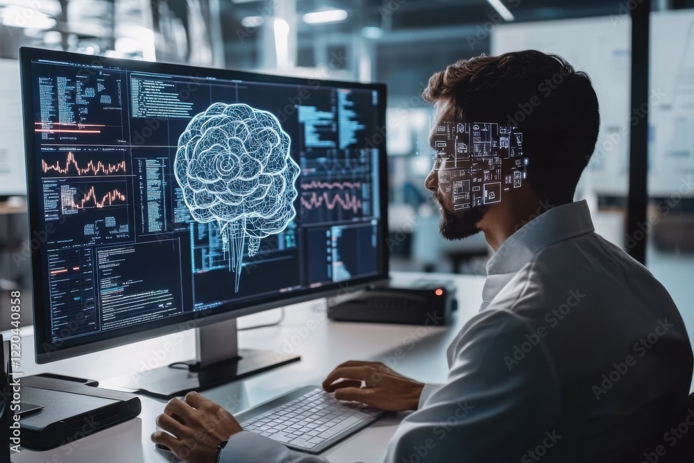 Unstructured data processing with AI portrayed with chaotic datasets ...