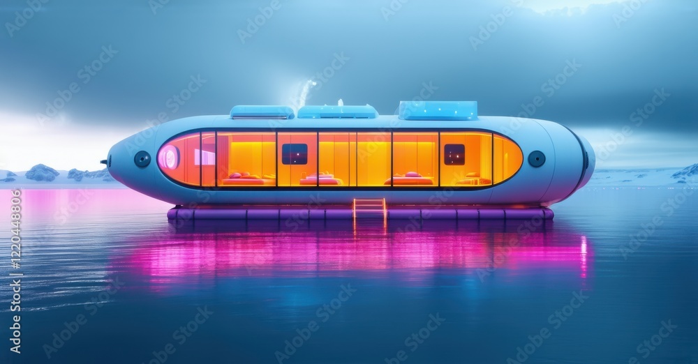 High-tech floating capsule hotel designed for extreme weather survival ...