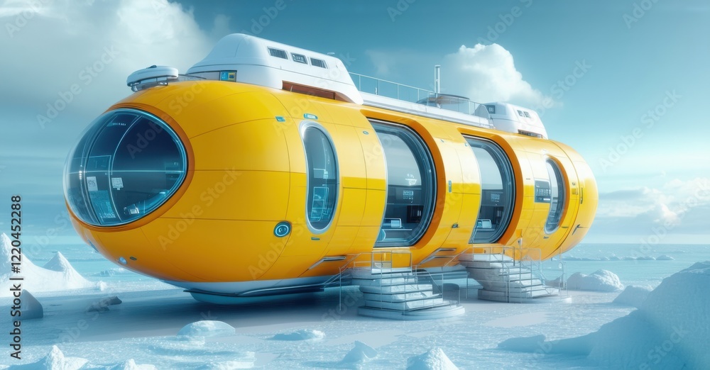 High-tech floating capsule hotel designed for extreme weather survival ...