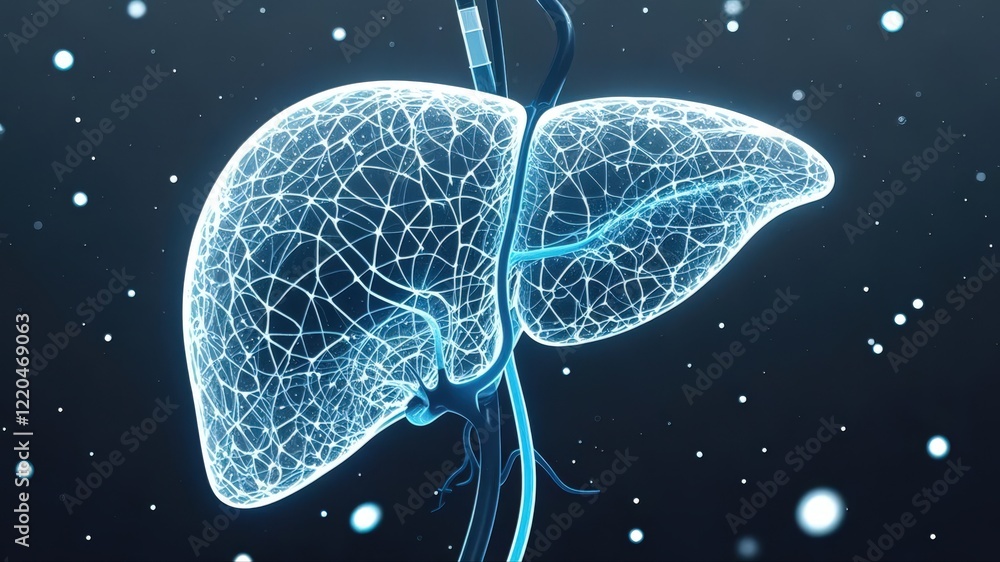 Anatomical structure diagram of human liver Stock Illustration | Adobe ...