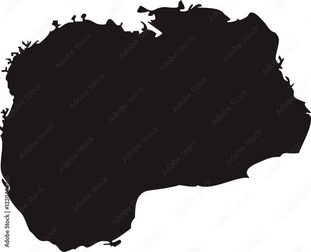 Gulf of America map silhouette black transparent cutout png Stock ...