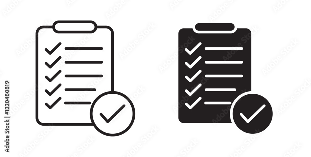 Survey icons pack for ui designs Stock Vector | Adobe Stock