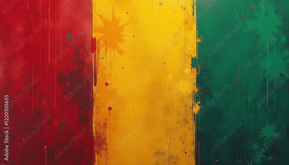 High-Definition Abstract Art Wallpaper for Black History Month: Vibrant ...