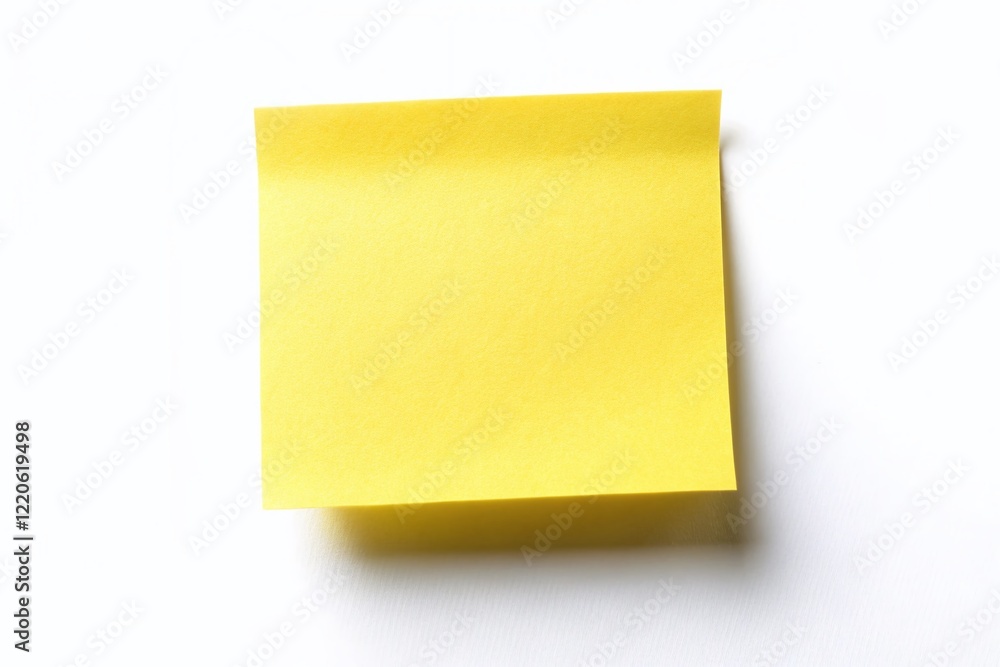 Blank Yellow Sticky Note Mockup: High-Resolution PNG Paper Texture for ...