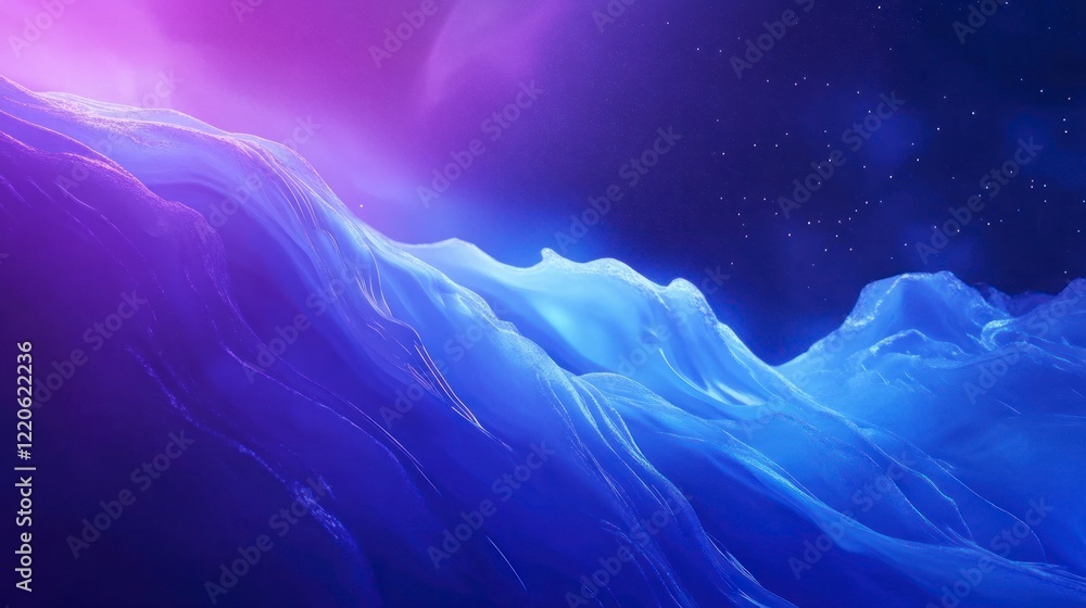 Blue and black background with sound waves, AI-generated design, vector ...